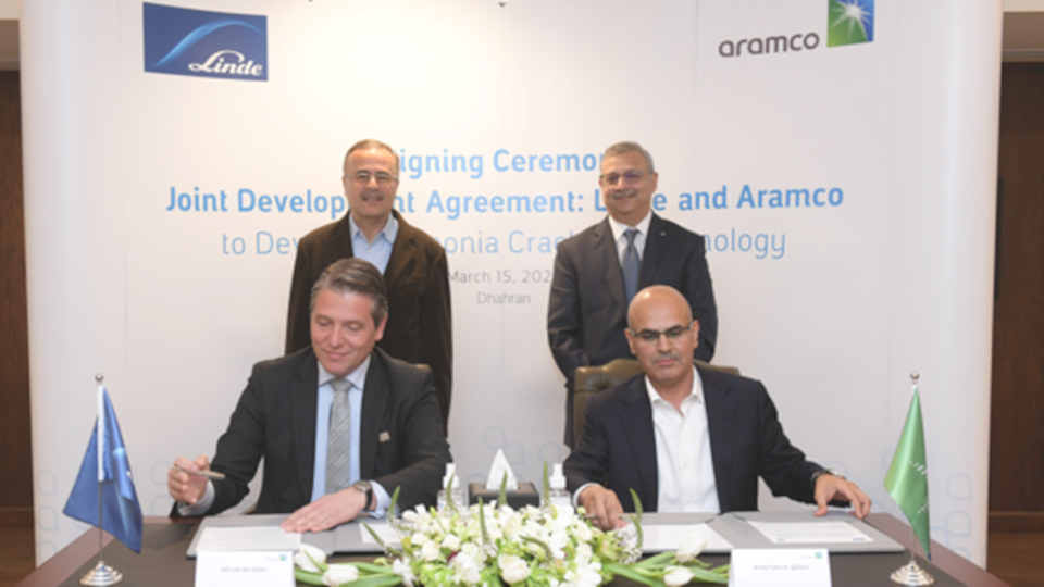 Aramco and Linde to develop novel ammonia cracking technology - News - The Chemical Engineer