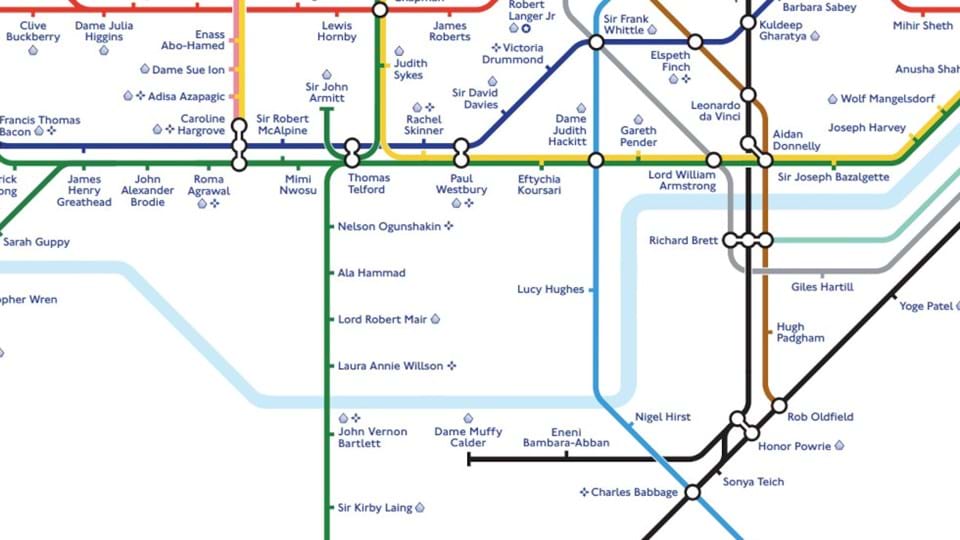 Engineers plotted onto iconic London Underground map for National ...