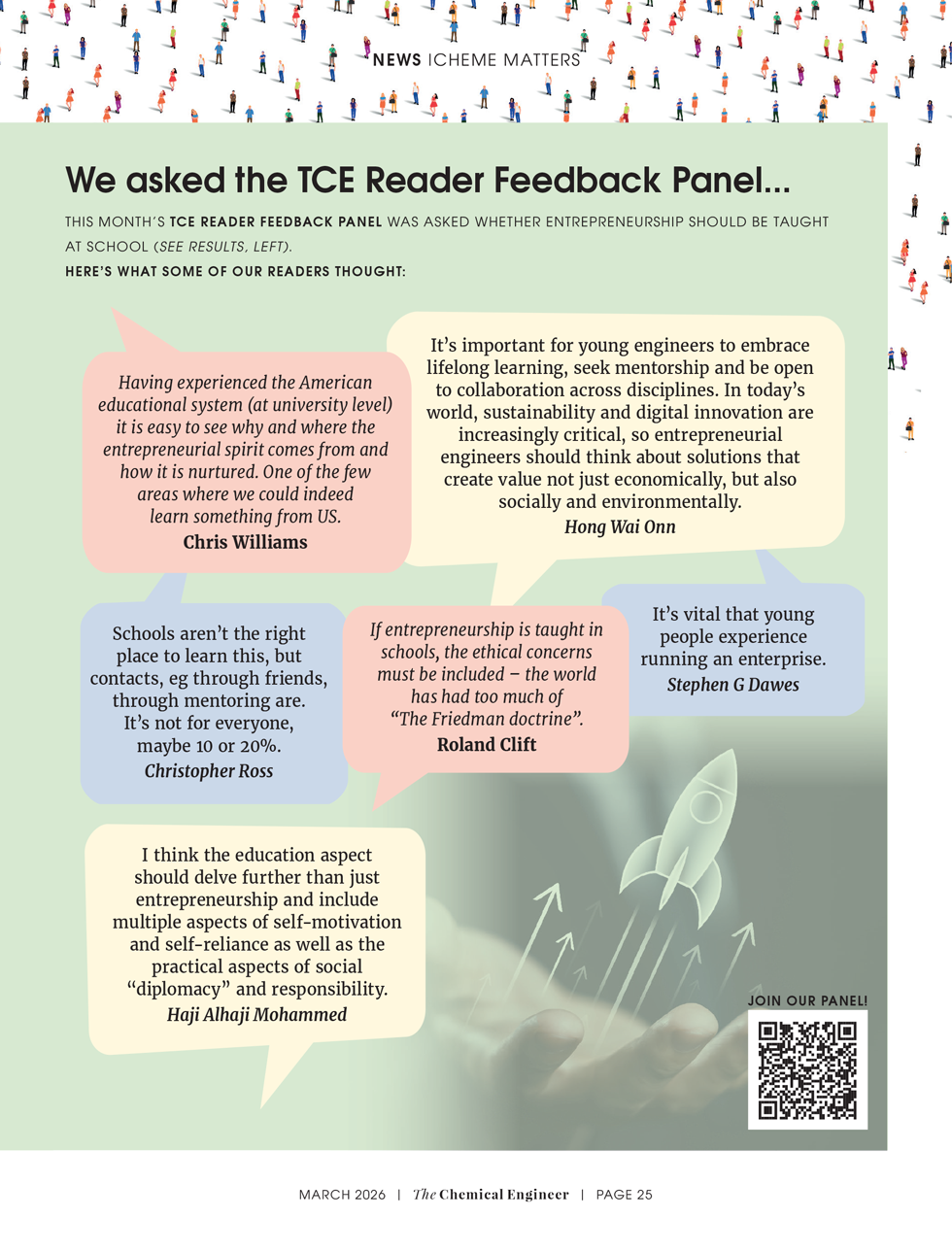 We asked 100 engineers – Issue 1017 - Features - The Chemical Engineer